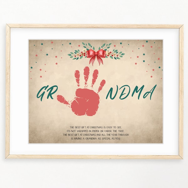 Christmas Handprint - Etsy