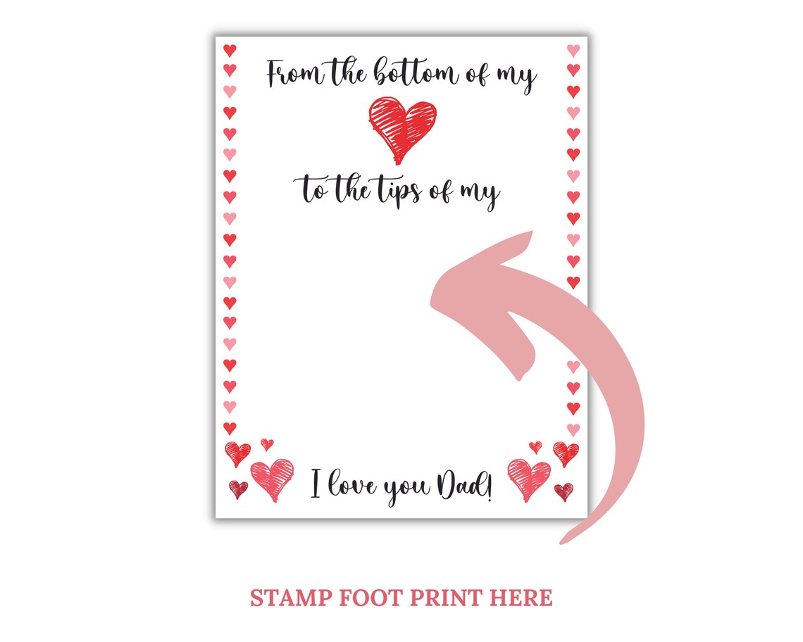 Valentine's Day Card for Dad Mom, Grandma and Grandpa Card, Baby ...