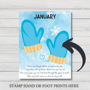 Handprint Memory Book Art Bundle, DIY Kids Crafts, Handprint Keepsake ...