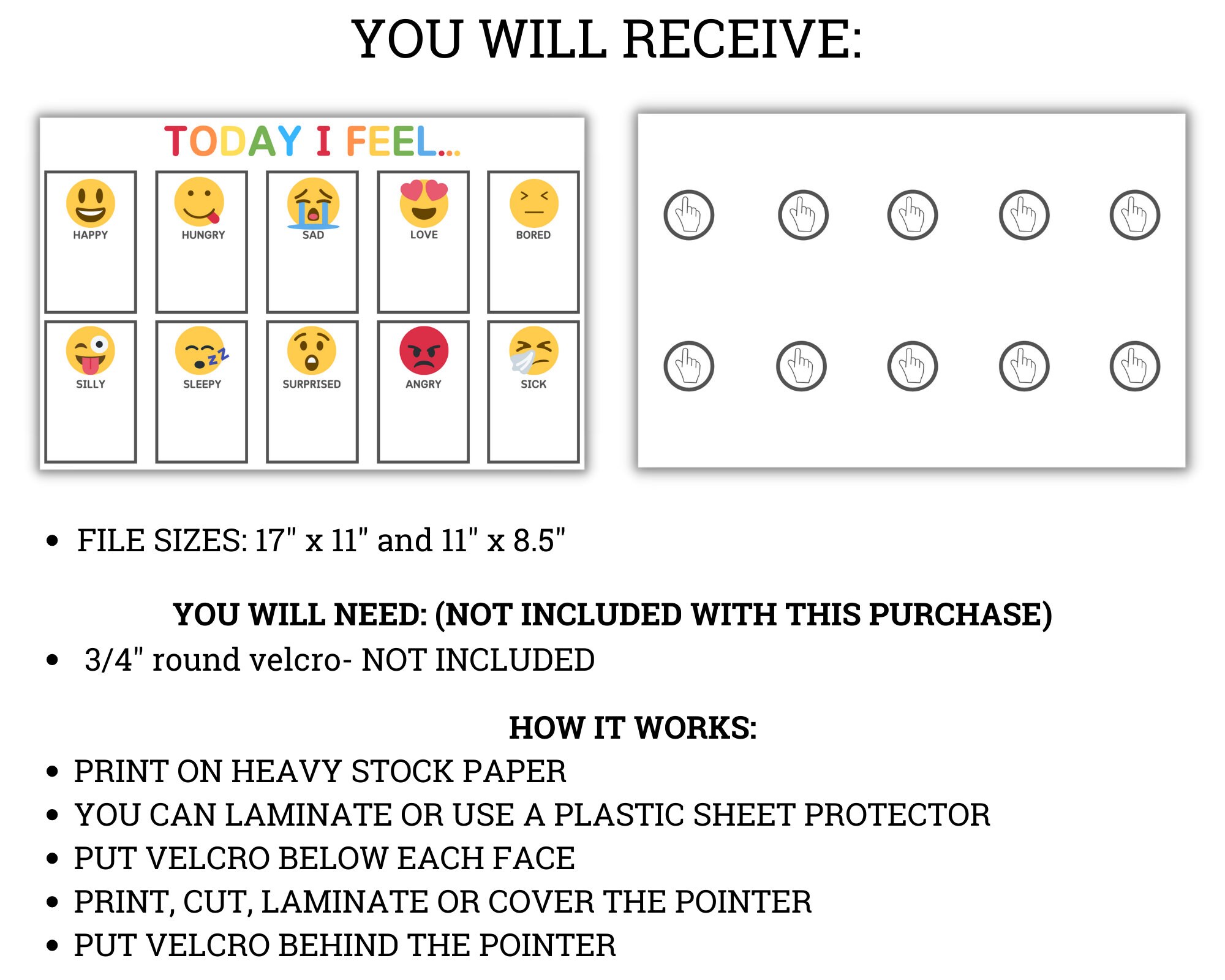 Today I Feel Emotions, Autism Awareness, Autism Visual Aid, Emotions ...