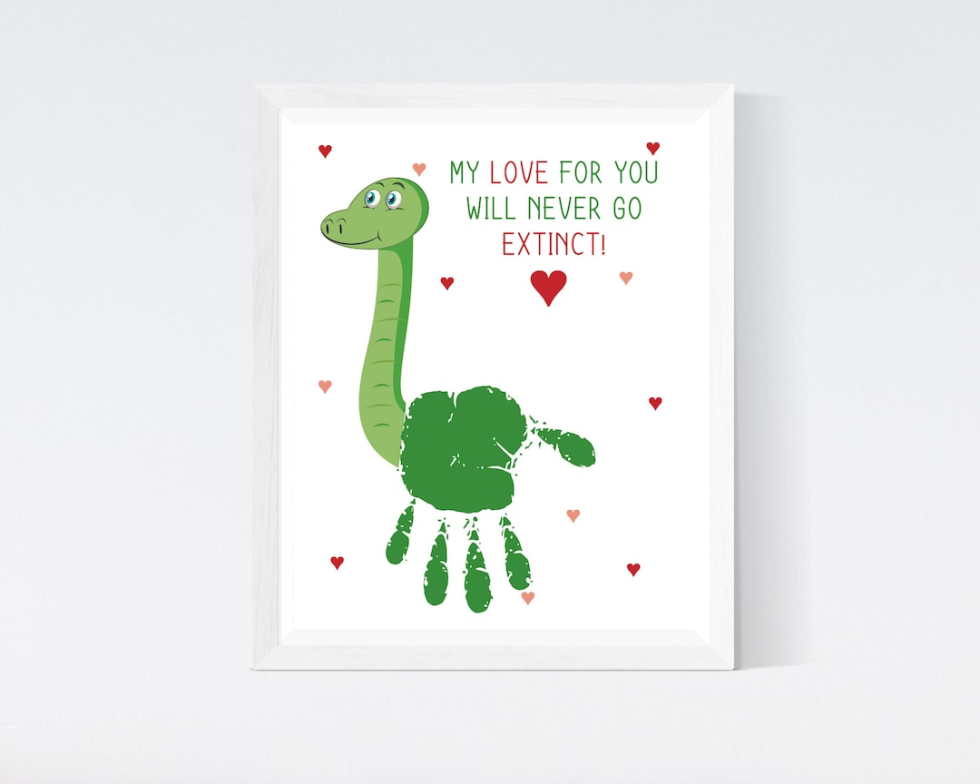 Love Mom Card, Handprint Art Craft, Valentine's Day, Mother's Day Gift ...