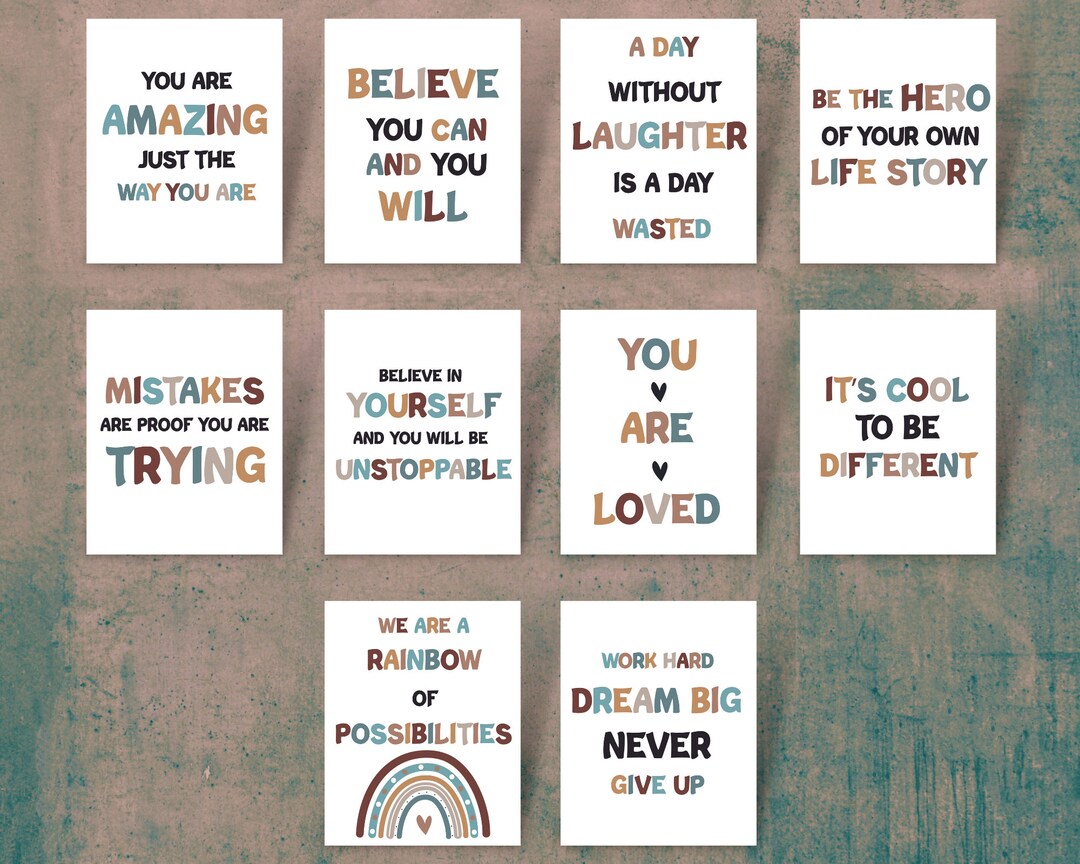 Inspirational Classroom Posters | Positive Affirmation | Homeschool ...