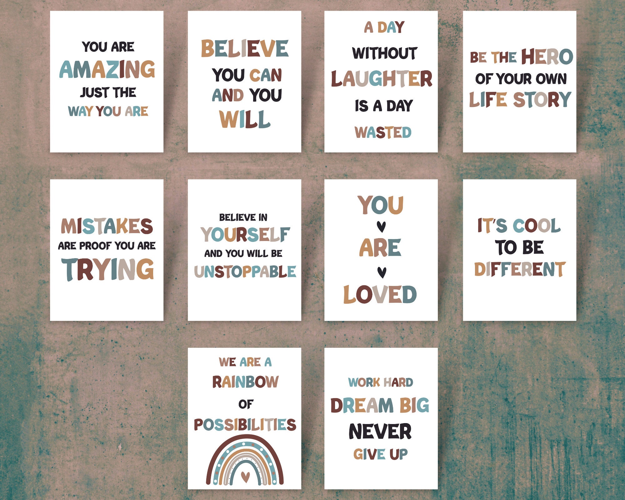 Inspirational Classroom Posters Positive Affirmation - Etsy