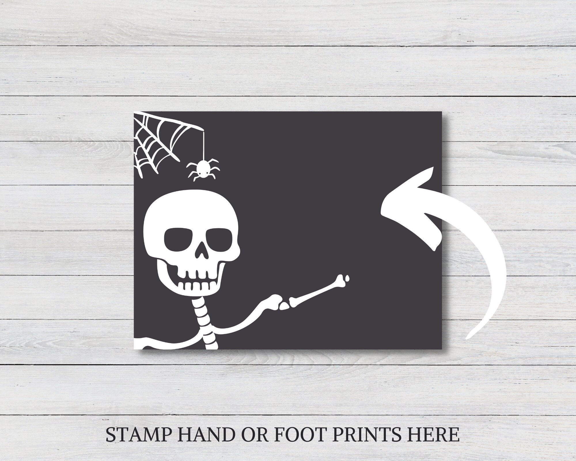 Skeleton Handprint Halloween Activity, Halloween Decor, Toddler Baby ...