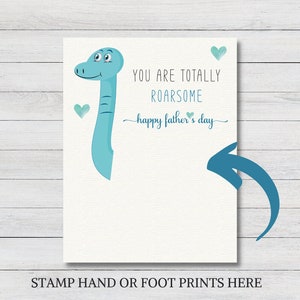 Dinosaur Dad Handprint Art, Father's Day Handprint, Toddler Preschool ...