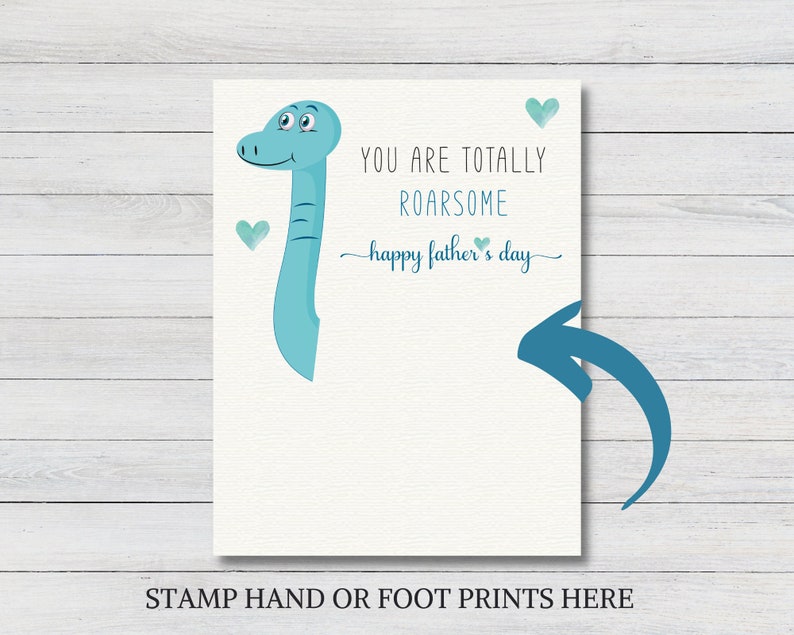 Dinosaur Dad Handprint Art, Father's Day Handprint, Toddler Preschool ...