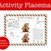 Christmas Activity Placemat Bundle: Kids Colouring Printable (digital ...