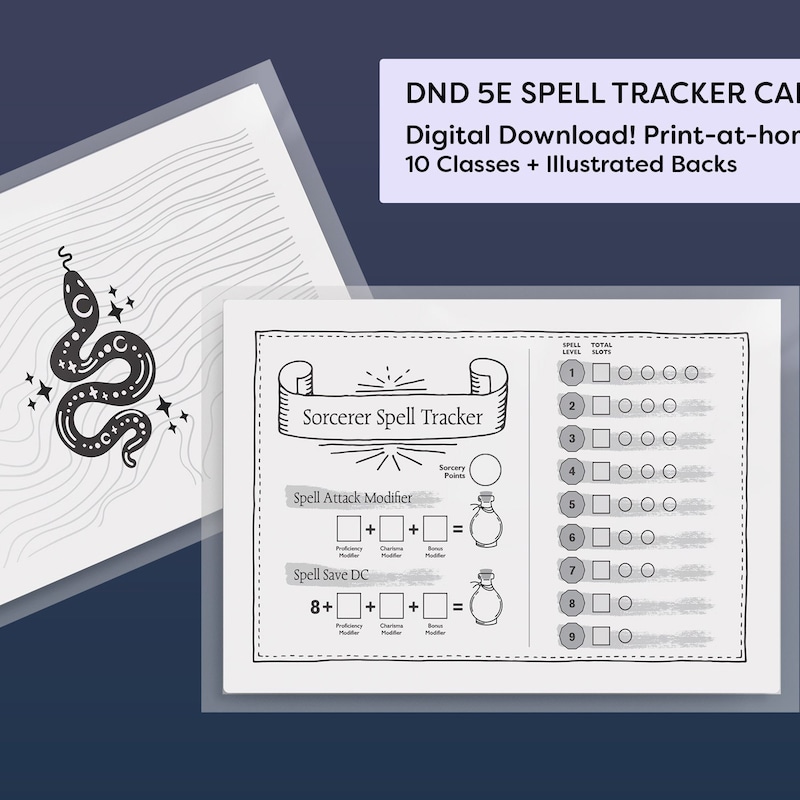 5e Spell Tracker Pdf - Etsy