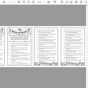 Printable Dnd Scavenger Hunt - Dnd 5e - Pathfinder - RPG - Digital ...
