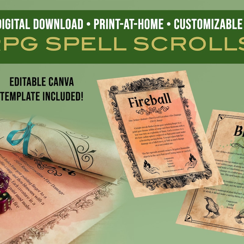Printable Spells - Etsy