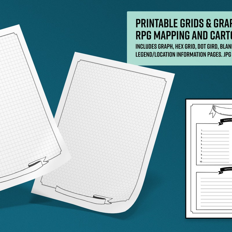 Dnd Grid Paper - Etsy