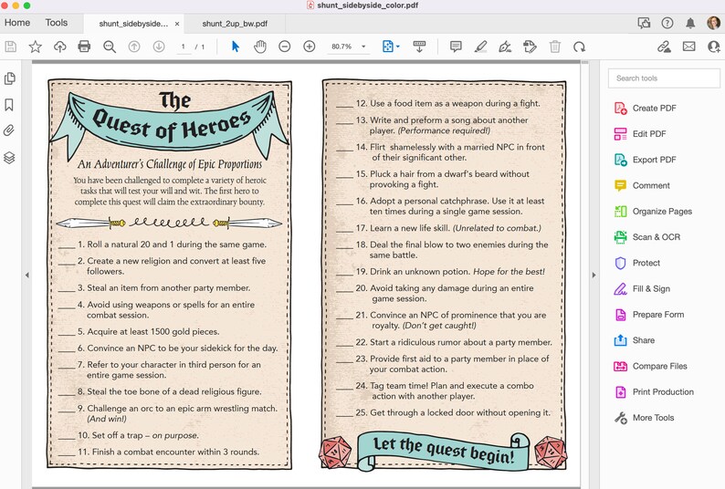 Printable Dnd Scavenger Hunt Dnd 5e Pathfinder RPG - Etsy Canada