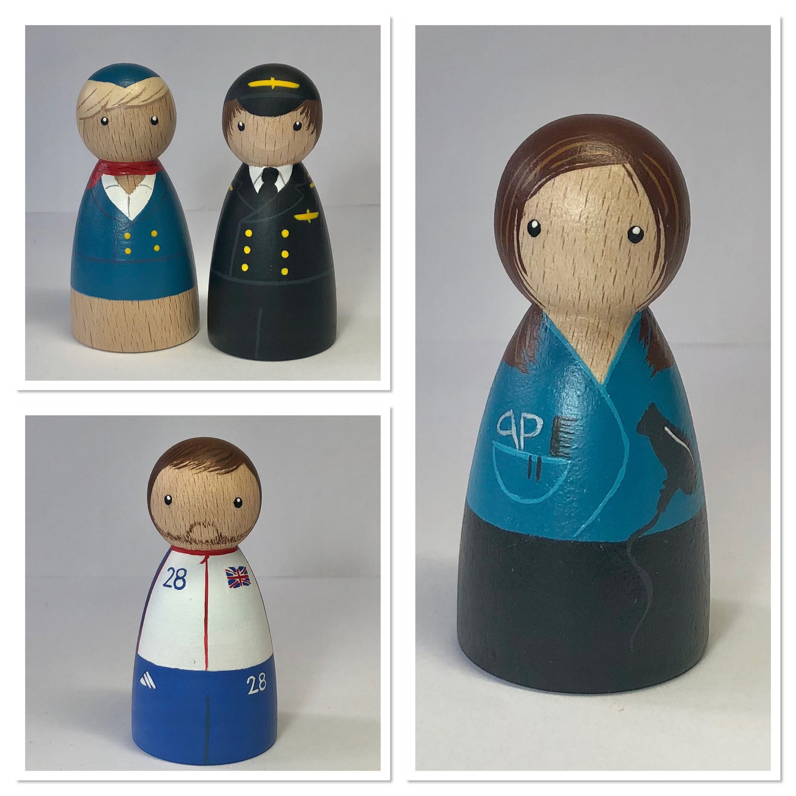 People Who Help Us Peg Dolls Occupations Peg Dolls Wooden - Etsy UK