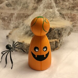 Halloween Peg Dolls. Hand Painted Wooden Peg Dolls Includes - Etsy UK