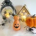 Halloween Peg Dolls. Hand Painted Wooden Peg Dolls, Includes Pumpkin ...