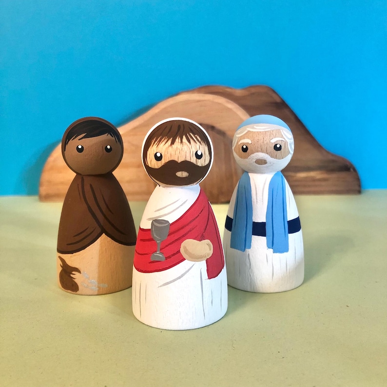 The Last Supper Easter Bible Peg Doll Set for Early Years Learning ...