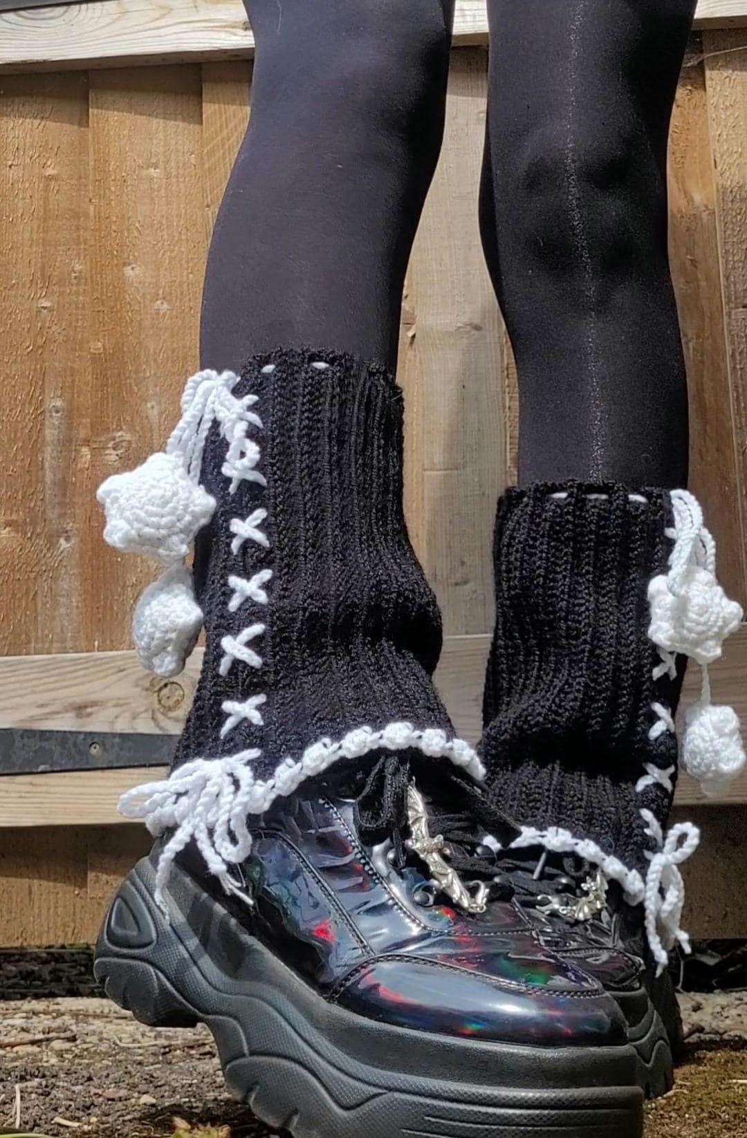 Crochet Shell Edge Legwarmers Pattern | Beginner PDF (customisable) - Etsy
