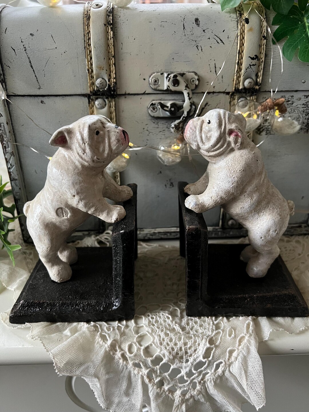 Unique Cast Bulldog Bookends – Functional and Decorative - Etsy