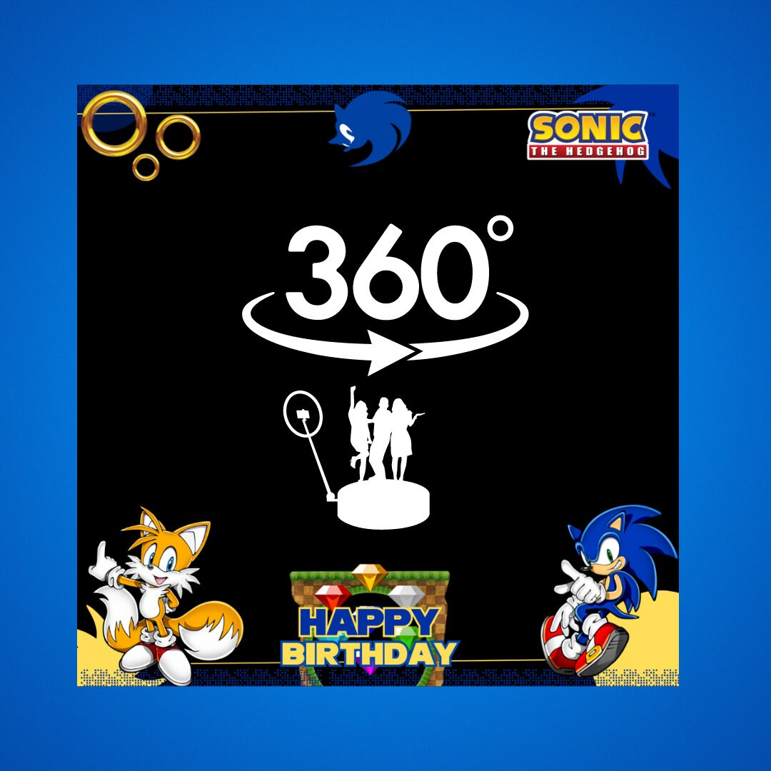 BUNDLE Overlay 360 Sonic the Hedgehog Kids Video Photo Template Overlay ...