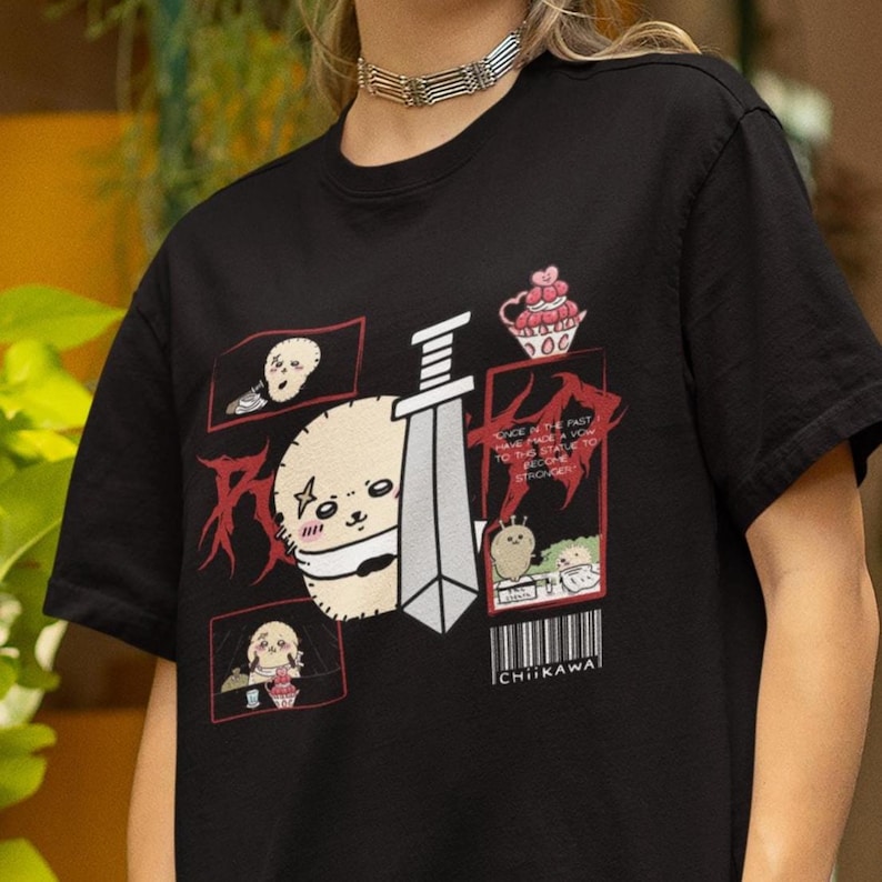 Rakko Chiikawa Cute Funny Grunge Red Design Guts Inspired - Etsy