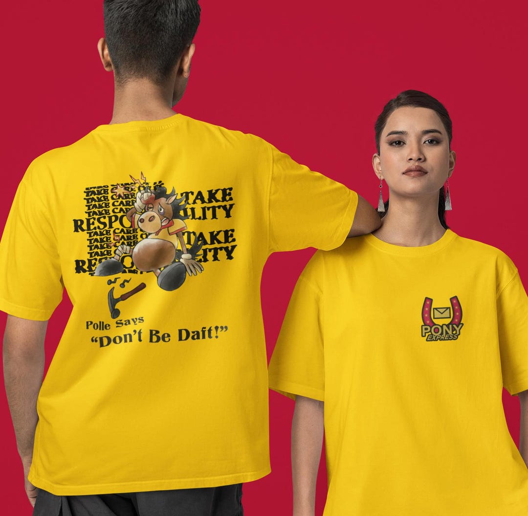 Mouthwashing Pony Express Tee Front and Back Embroidered and Print ...