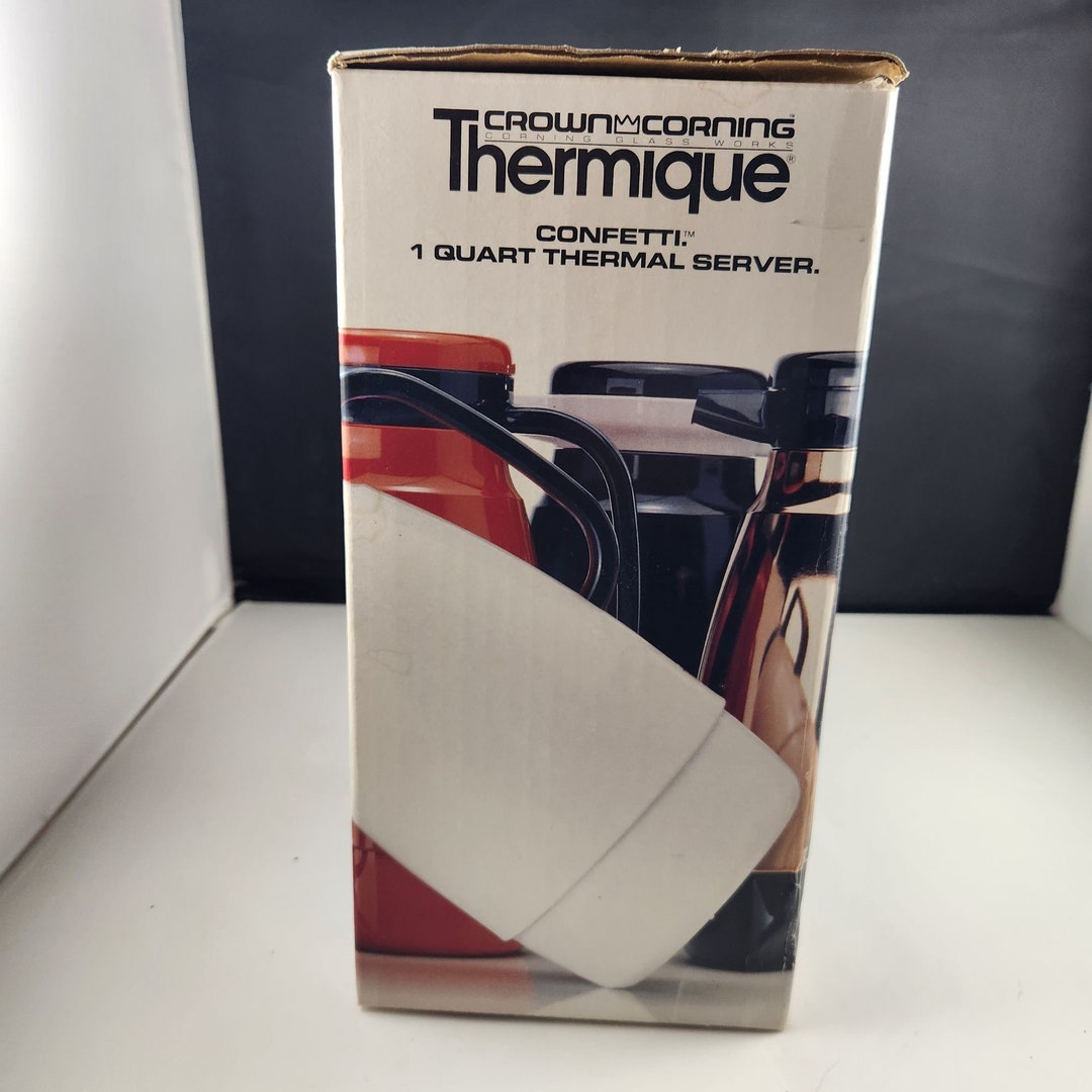 Thermique Crown & Corning 1 Quart Thermal Server-white NOS in Box 1986 ...