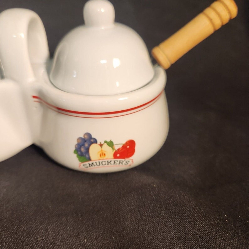 Vintage Smucker's Co. Double Jam Jelly Condiment Jars With Lids - Etsy