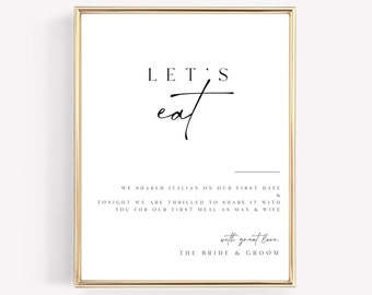 That's Amore Buffet Sign Modern Classic Wedding Sign - Etsy