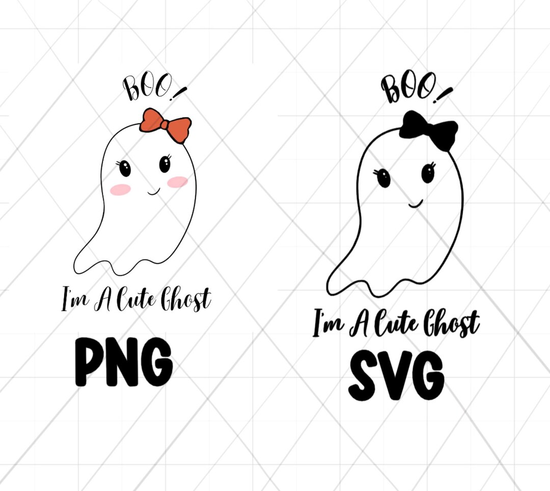 Cute Ghost Svg and PNG File Halloween SVG Ghost SVG for Cricut - Etsy
