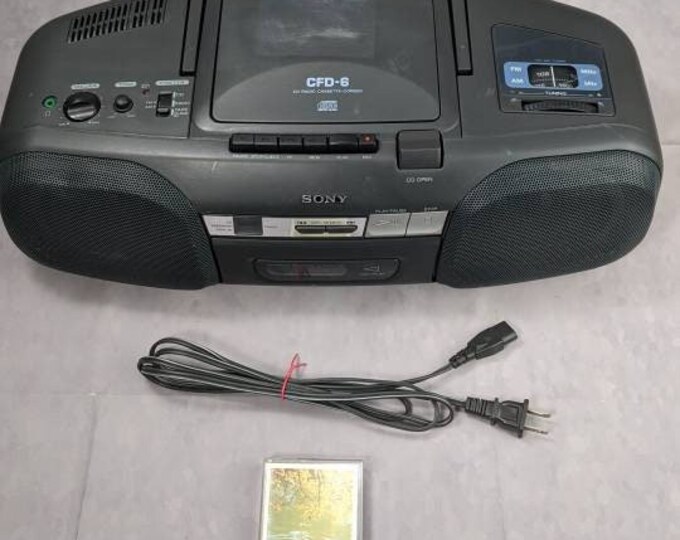 Sony CFD-6 Cd/cassette Player Radio Boombox Tested Fully Functional - Etsy