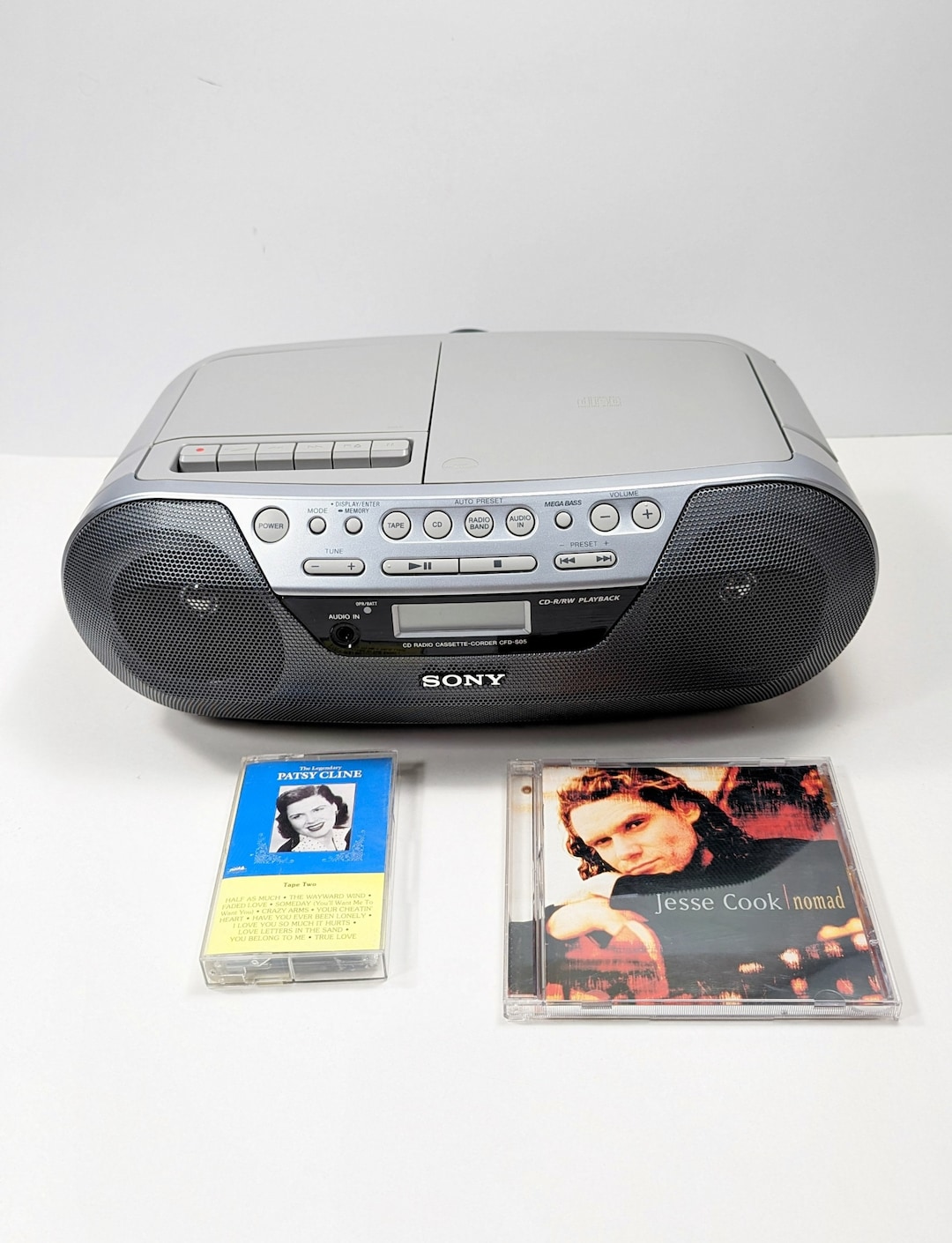Sony CFD-S05 AM/FM Radio Boombox Cd Cassette Tape Player/recorder ...