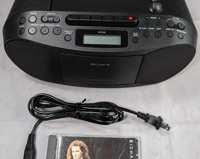 Sony CFD-S70 Portable Radio Am-fm/ CD / Cassette / Mp3/ Aux Boombox ...