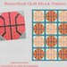 Basketball Quilt Block PDF Pattern | Etsy