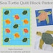 Sea Turtle Quilt Block Pdf Pattern - Etsy