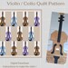 Violin & Cello Quilt Block PDF Pattern - Etsy