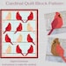 Cardinal Quilt Block Pdf Pattern - Etsy