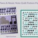 Piano and Music Note Quilt Pattern Pack - Etsy