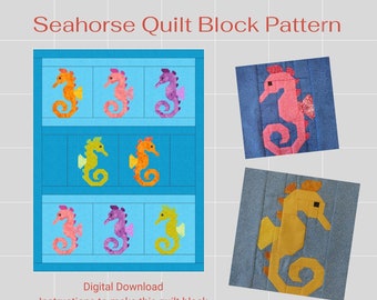 PDF Pattern Sea Turtle Quilt Block Pattern, Traditional Quilt Block ...