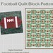 Football Quilt Block PDF Pattern - Etsy