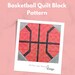 Basketball Quilt Block PDF Pattern | Etsy