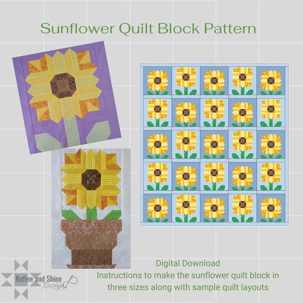 Sunflower Quilt - Etsy