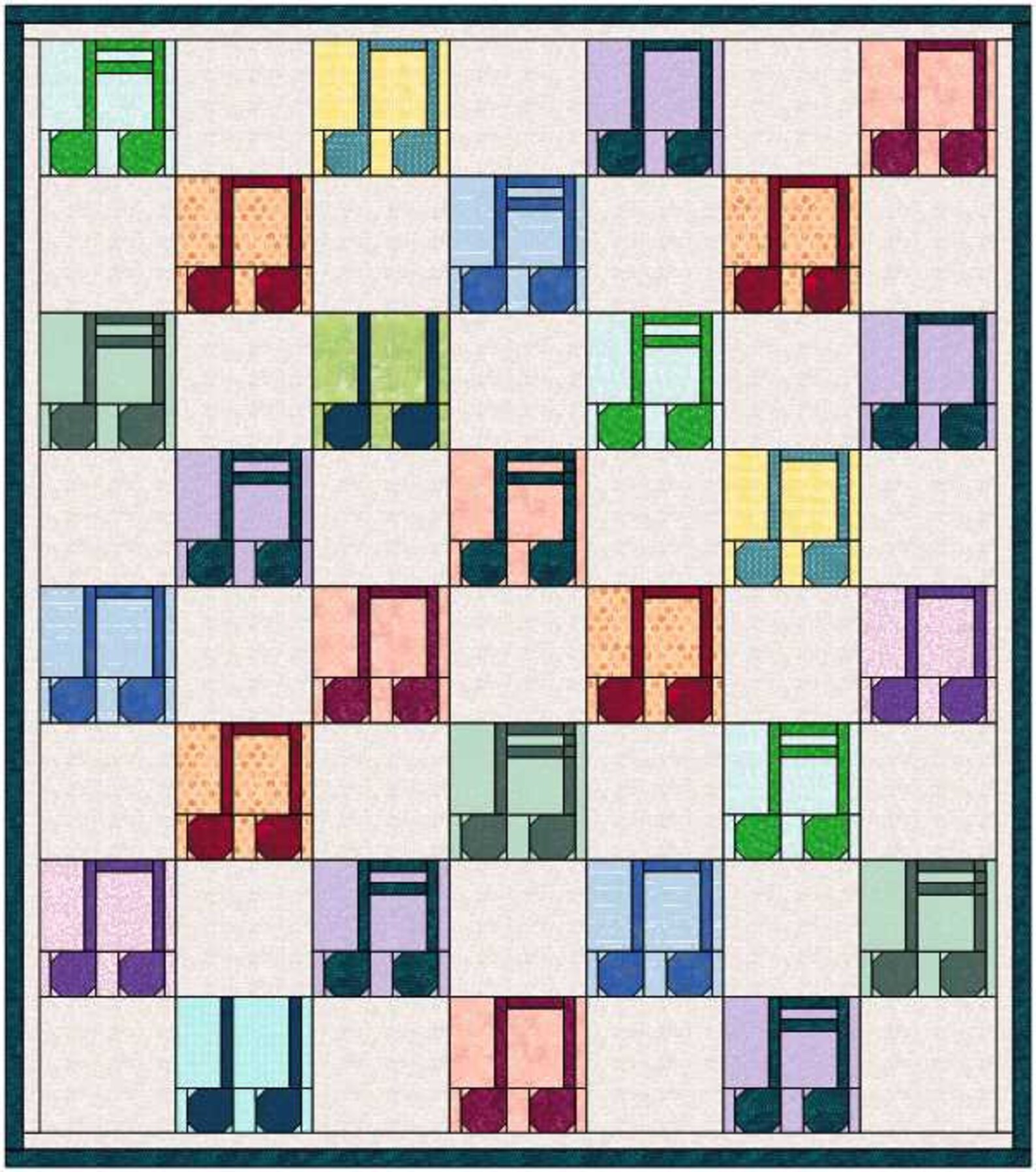Music Note Quilt Block Pdf Pattern - Etsy