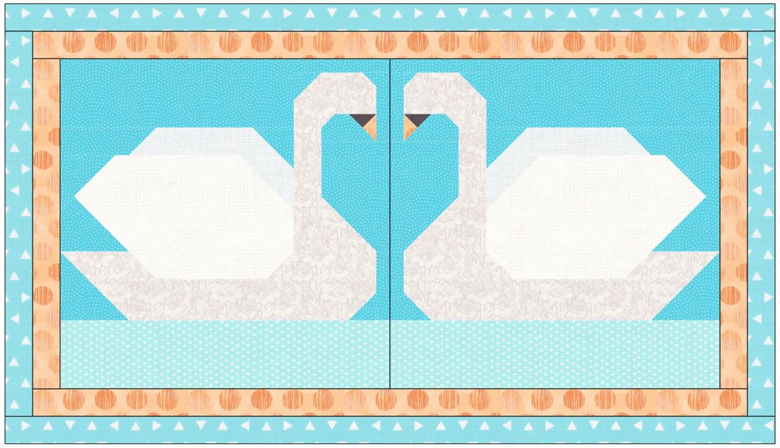 Swan Quilt Block Pdf Pattern - Etsy