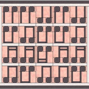 Music Note Quilt Block Pdf Pattern - Etsy
