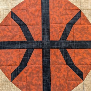 Basketball Quilt Block PDF Pattern - Etsy