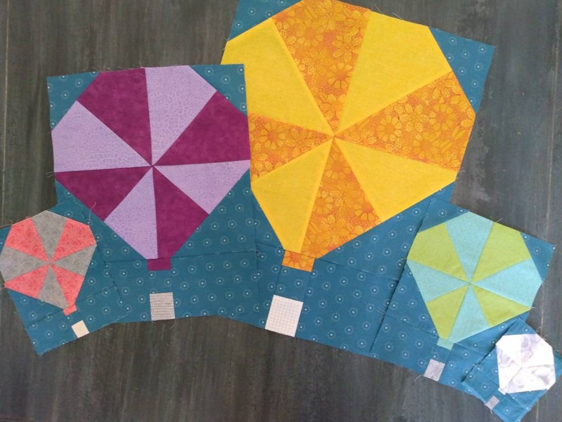 Hot Air Balloon Quilt Block PDF Pattern - Etsy Canada