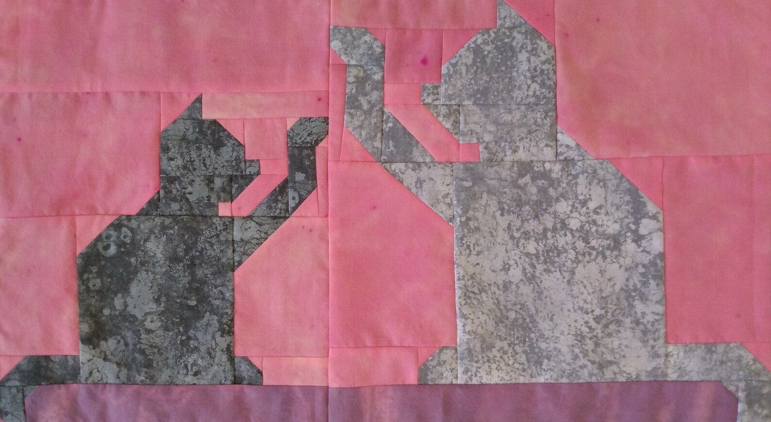 Playful Cat Quilt Block Pdf Pattern - Etsy