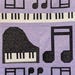 Piano and Music Note Quilt Pattern Pack - Etsy Canada