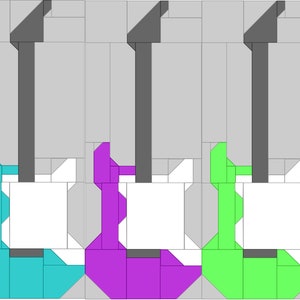 Electric Guitar Quilt Block PDF Pattern | Etsy