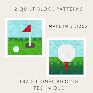Golf Quilt Block Pdf Pattern - Etsy